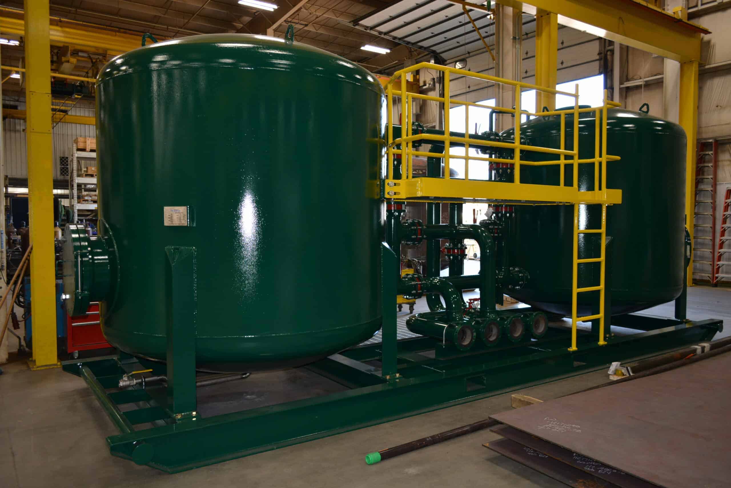 Filtration vessel fabrication includes mobile and permanent solutions ...